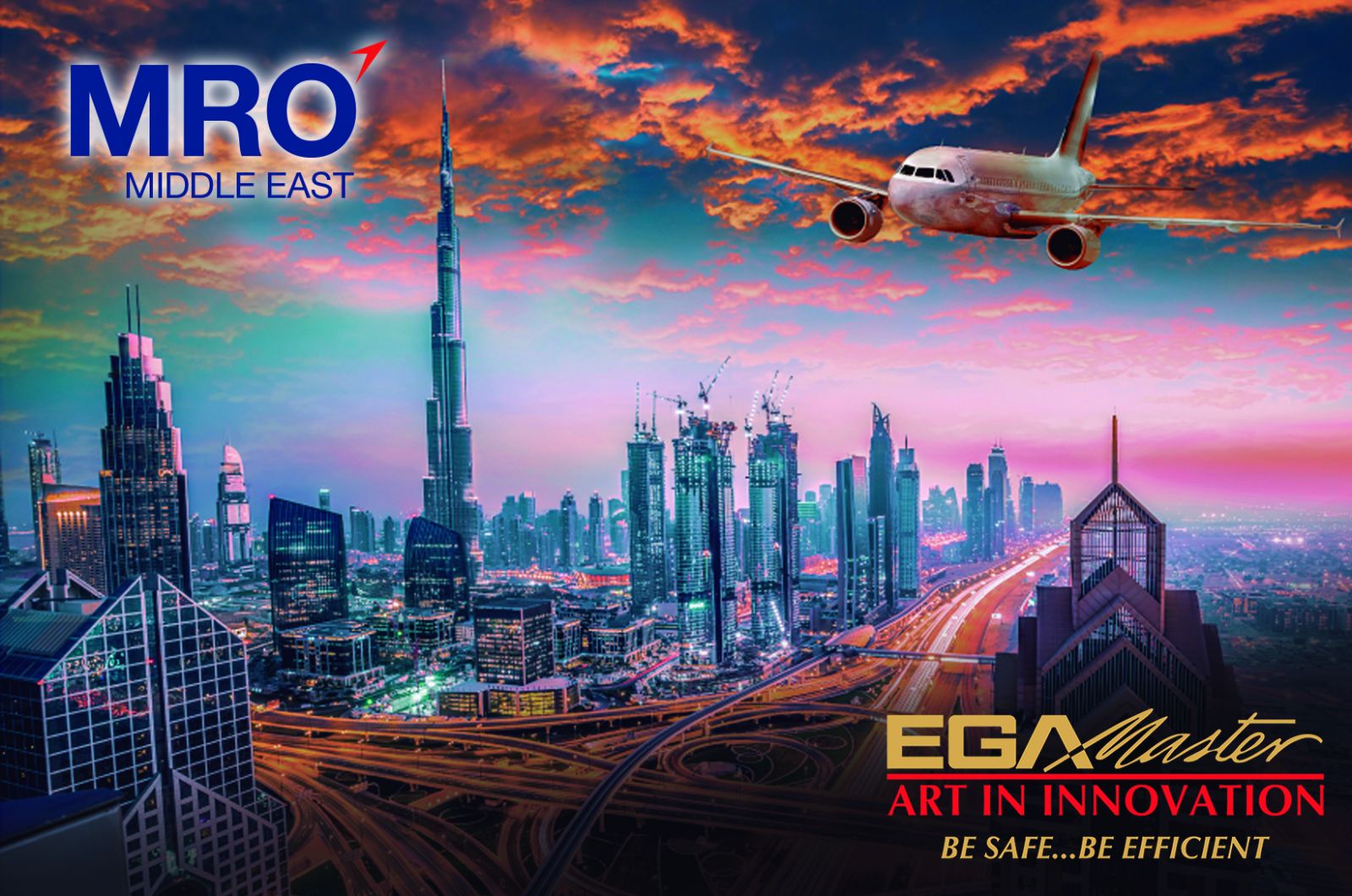 EGA Master exhibits in MRO Middle East in Dubai february 25 and 26